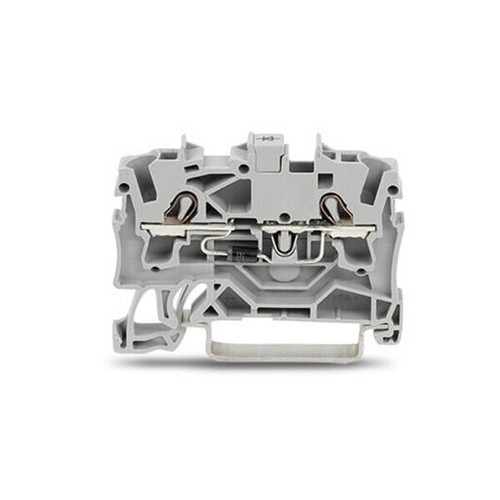 2pcs WAGO 2002-1211/1000-411 2-Conductor Diode Terminal Block Gray New ...