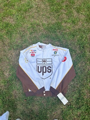 Vintage UPS nascar jacket Size XL Dale Jarrett Embroidered racing | eBay
