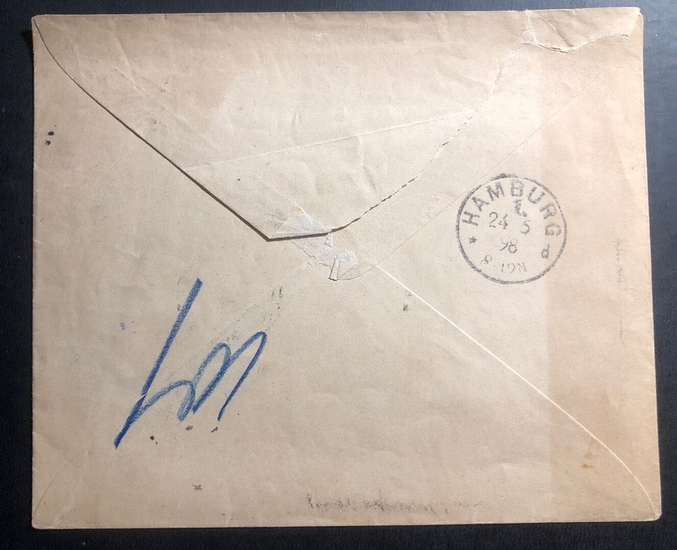 1898 Moscow Russia Postal Stationery Cover To Hamburg Germany Stamp Sc ...