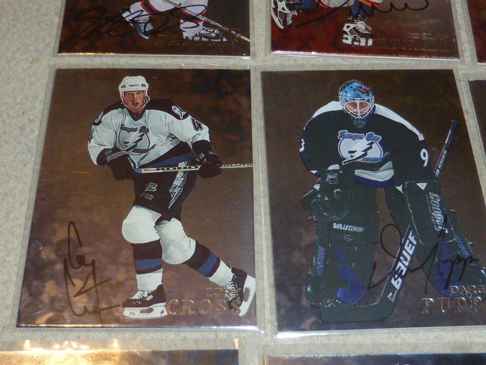 15 1998-99 BAP AUTOGRAPH HOCKEY CARD LOT SIGNATURE AUTO BONK PUPPA ...