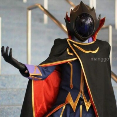 New Code Geass Lelouch Zero Helmet Mask FRP Unisex Cosplay Props ...