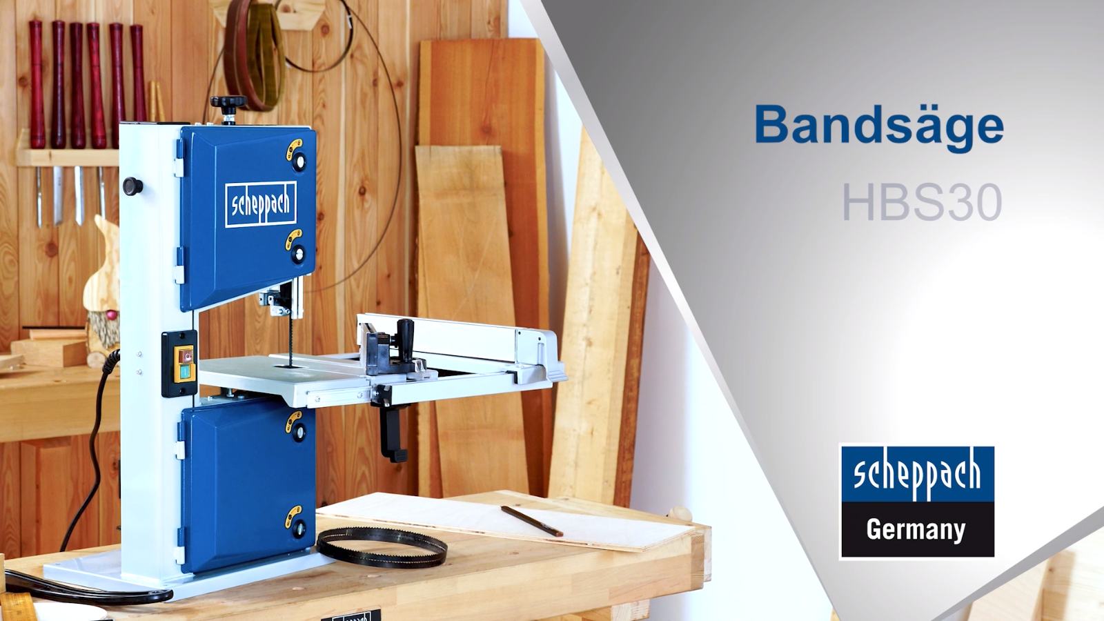 scheppach HBS30 230V 350W Bandsäge mit 3 Sägebänder (5901501905) online ...