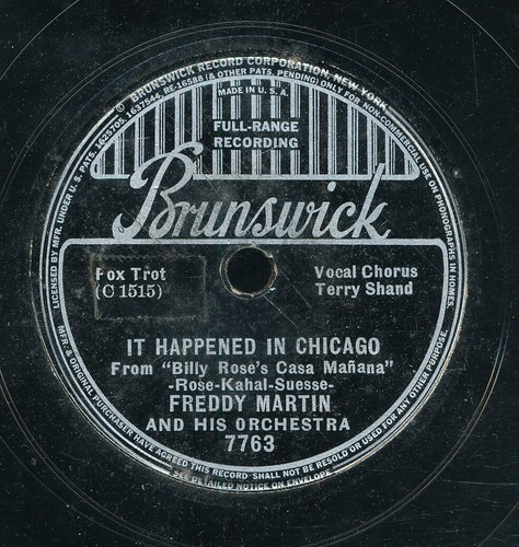 78tk-dance-BRUNSWICK 7763-Freddy Martin-(It happened in Chicago/Scared ...