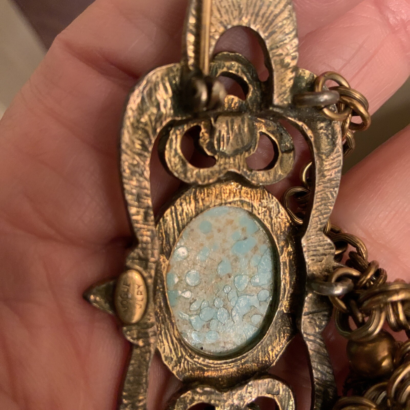 Huge Amazing Vintage VOGUE Pin BROOCH - Gem