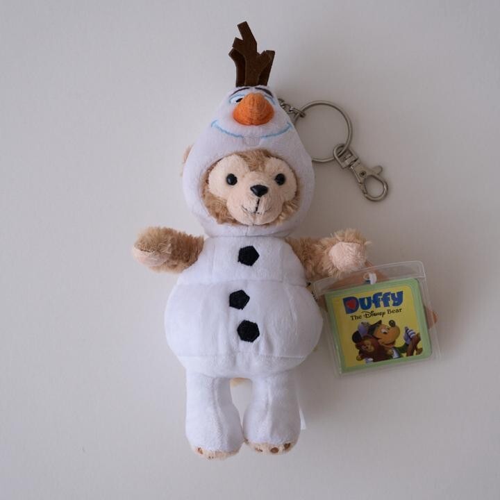 Hong Kong Disneyland Duffy Olaf Mini Plush Keychain Frozen | eBay