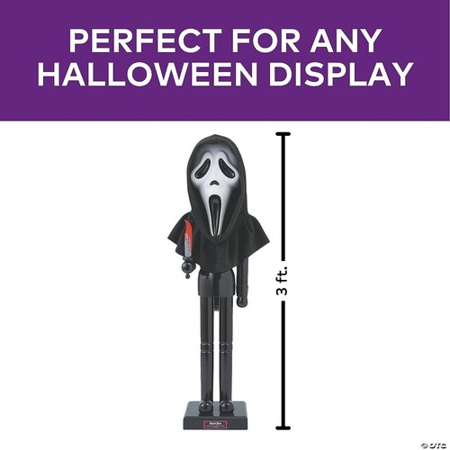 Halloween Christmas 3 Ft. GhostFace Holiday Horror Nutcracker ...