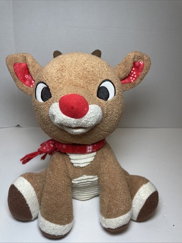 Rudolph the Red Nosed Reindeer Stuffed Animal Plush Toy Stuffy 8 ...