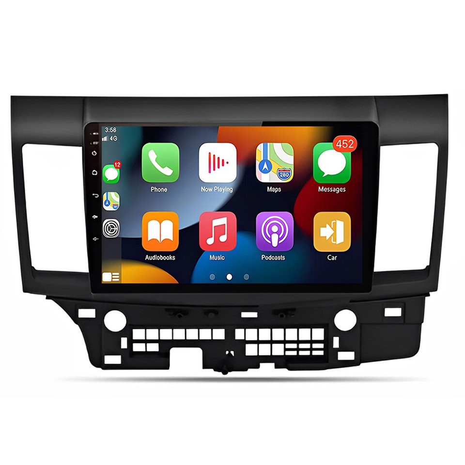 For Mitsubishi Lancer 2007-2012 BT Carplay Android 14 Car Stereo GPS ...