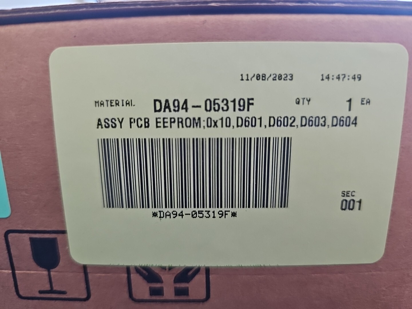 SAMSUNG REFRIGERATOR CONTROL BOARD PART # DA94-05319F | eBay