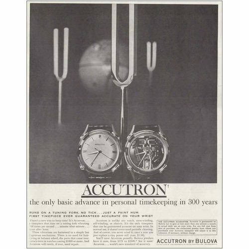 1961 Accutron Watch: Personal Timekeeping Vintage Print Ad | eBay