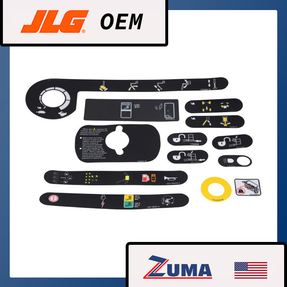 JLG Part 1001241340 - DECAL KIT, PLATFORM CONSOLE BOX 400S 460SJ - OEM ...