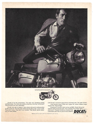 Ducati Motorcycles Print Ad Vintage Advertisement Motorcycle ...