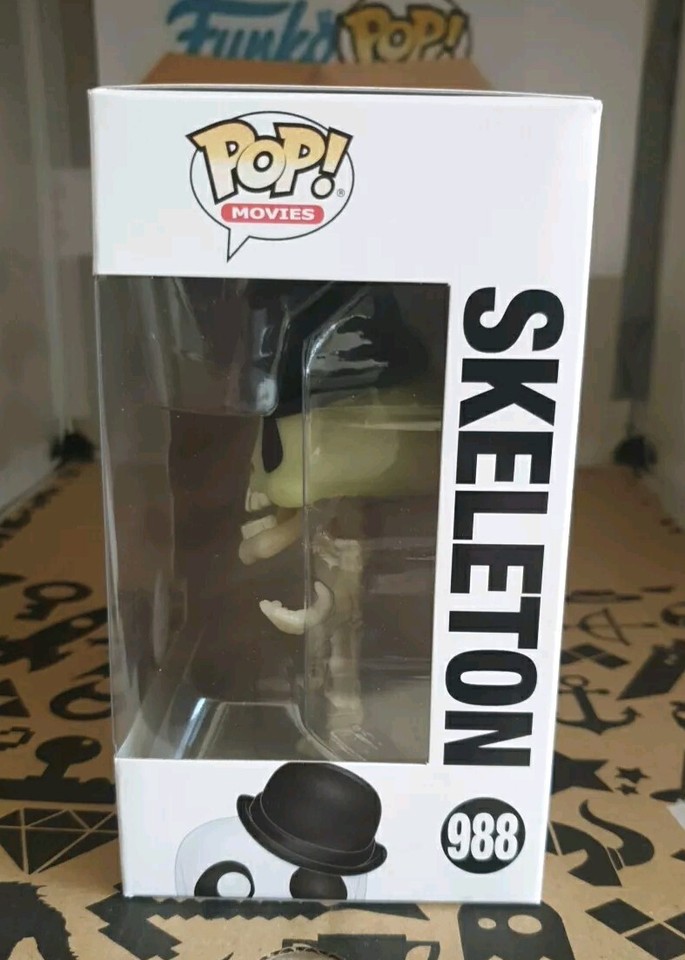 #988 Skeleton Glow Chase ) Funko Pop !Corpse Bride Bonejangles Mint In ...