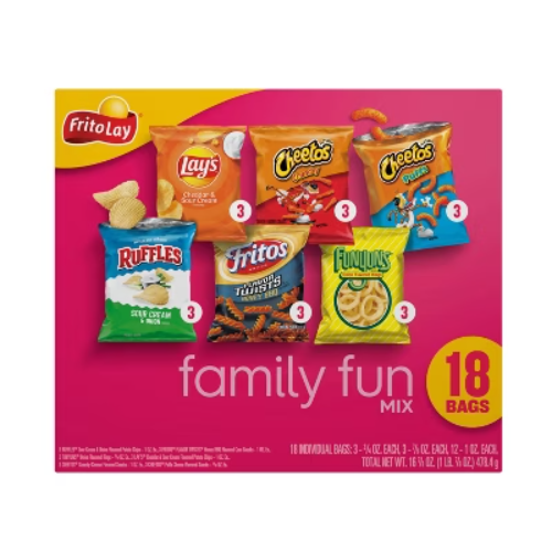 Frito-Lay Snacks Family Fun Mix Variety Pack - 18ct | eBay