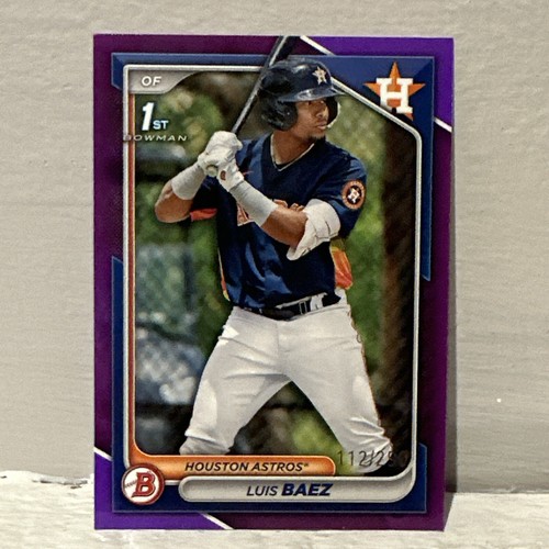 2024 Bowman Luis Baez Purple Paper /250 - No. BP-66 - Astros | eBay