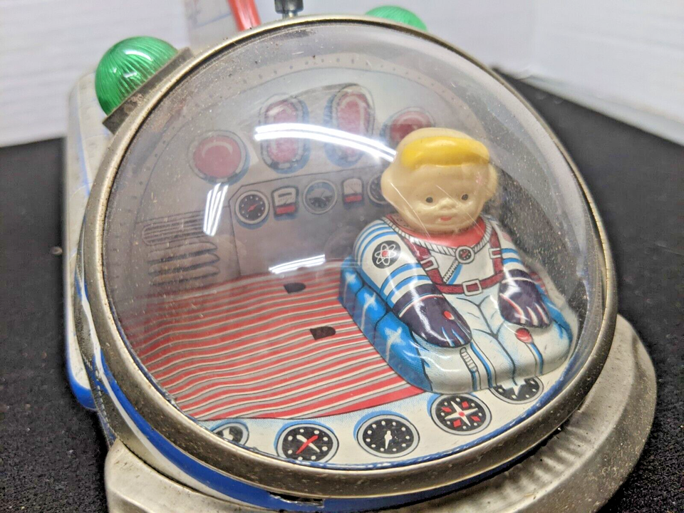 SPACE SHIP 1960s USA NASA Apollo Modern Toys Tin Toy Battery 60s IOB ...