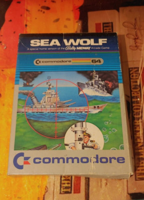 SEA WOLF (1982) Commodore 64 (Modul, Manual, Box) CIB works 8-bit ...