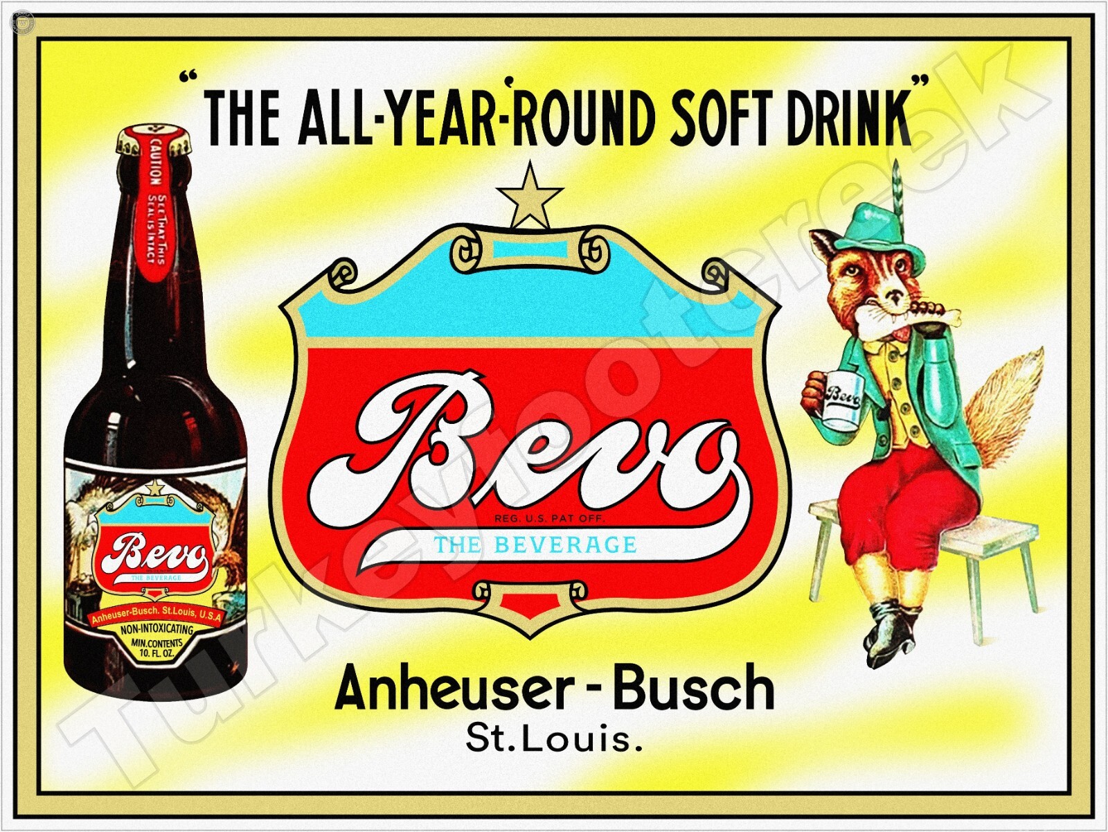 Bevo Beverages 9" x 12" Metal Sign | eBay