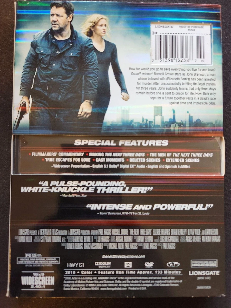 The Next Three Days Dvd Cover