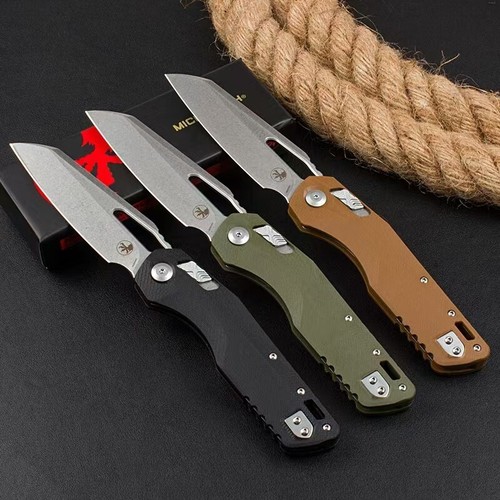 Microtech-MSI Folding knife m390 blade G10 handle hunting pocket knife ...