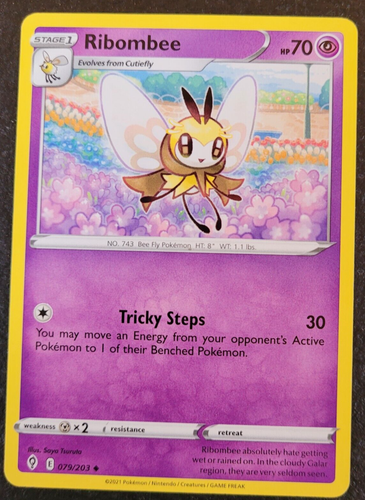 Pokemon Evolving Skies Cards Ribombee 079/203 Stage 1 | eBay