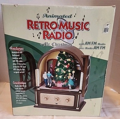 Mr Christmas Animated Retro Music Radio 1950's Dancing Couples 2004 See ...