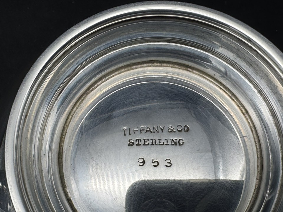 Vintage Tiffany & Co. Sterling Silver #953 Creamer & Sugar, 247 grams ...