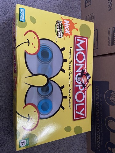 Monopoly SpongeBob Squarepants Edition Board Game Hasbro 2005 ...