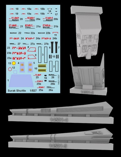 1/537 Vulcan's Long Range Shuttle SURAK Resin set for AMT kits [STAR ...