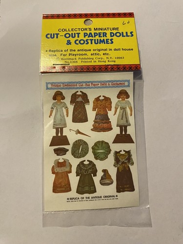 NEW Collector’s Miniature Cut-Out Paper Dolls & Costumes Sealed | eBay