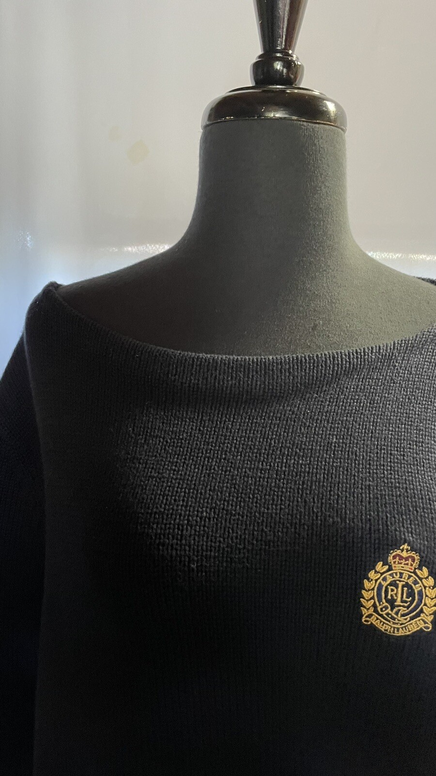 Lauren Ralph Lauren RLL Logo Ribbed Women Sweater 100… - Gem