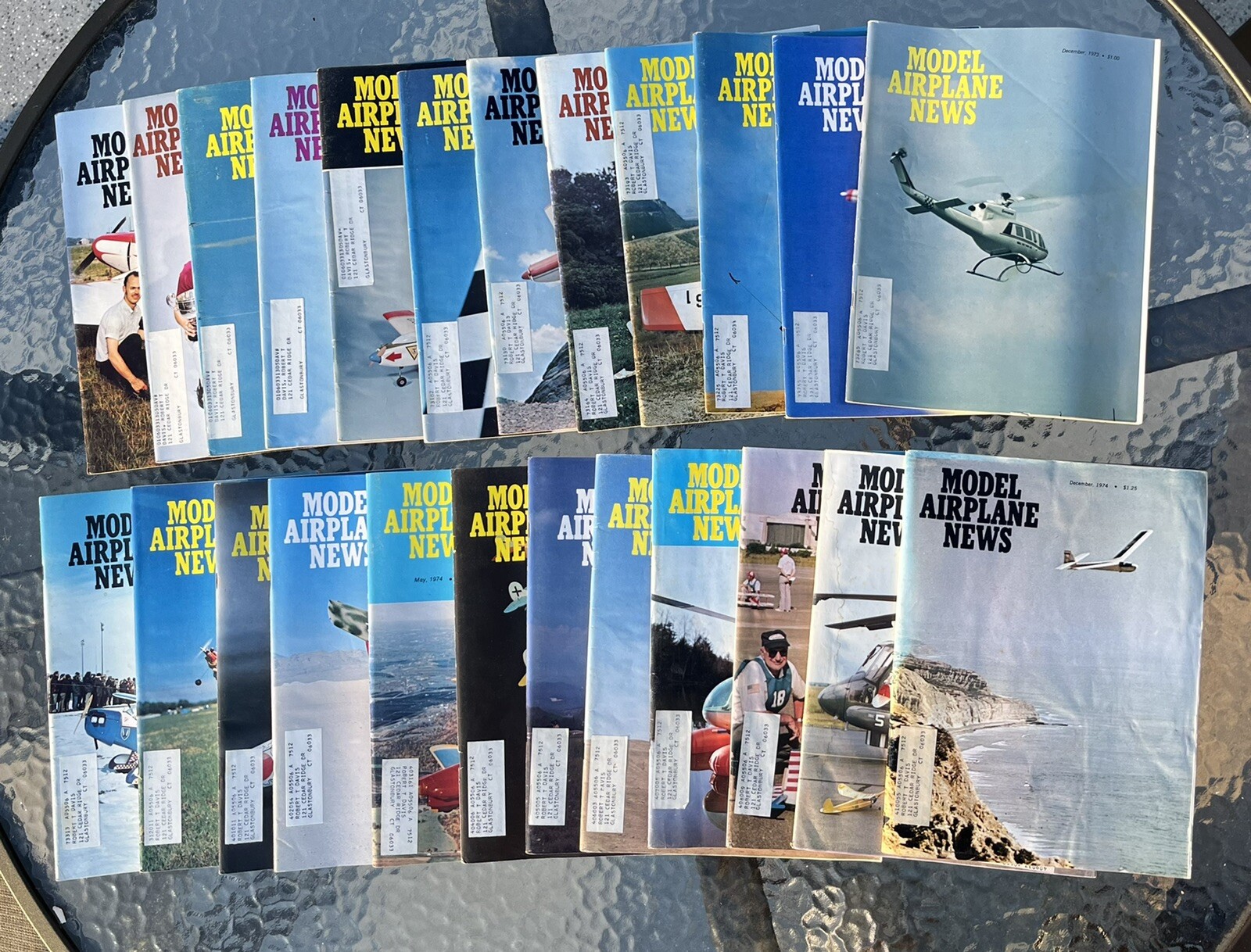 Vintage Lot of MODEL AIRPLANE NEWS Magazines 1973-1974 Complete | eBay