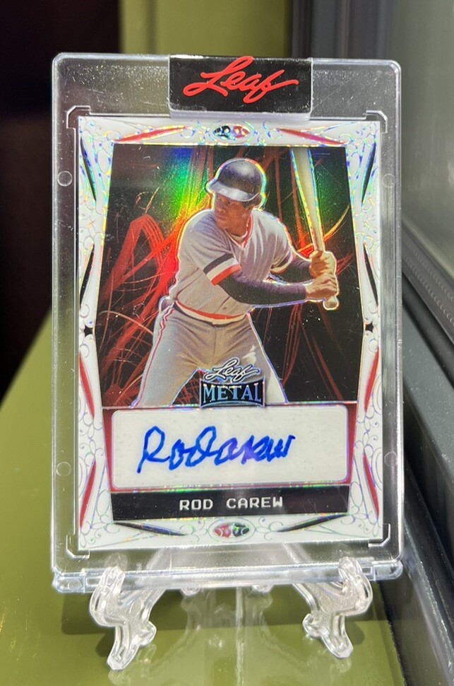Rod Carew Auto 1/1 2023 Leaf Metal Web Exclusives LE-RC1 | eBay