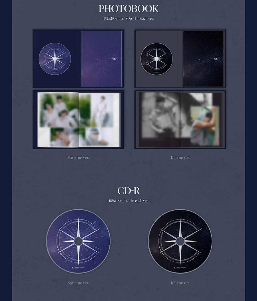 CIX [OK EPISODE 2 : I'M OK] 6th EP Album / CD+Photo Book+3 Card+Sticker ...