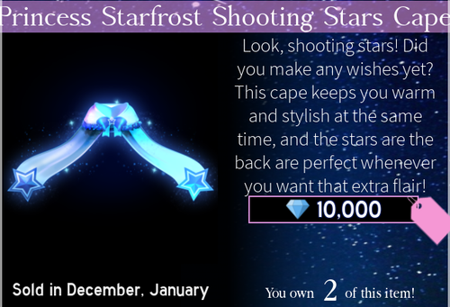 Roblox Royale High - Princess Starfrost Set Items | eBay UK