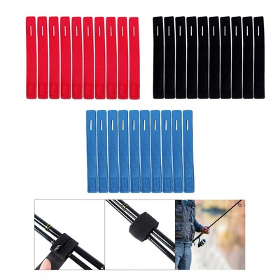 10 X Fishing Rod Belt Attachment Rod Strap Fishing Rod Holder for Fly ...