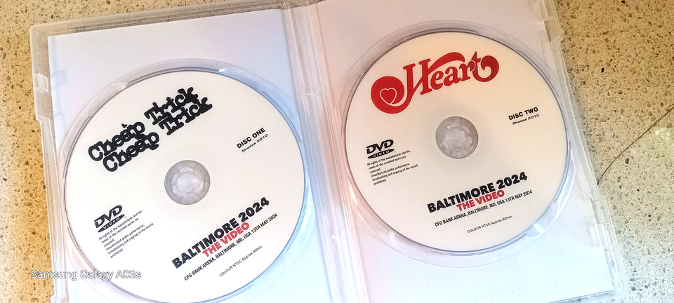 HEART Wilson / CHEAP TRICK New 2 DVD 2024 BALTIMORE MD Royal Flush ...