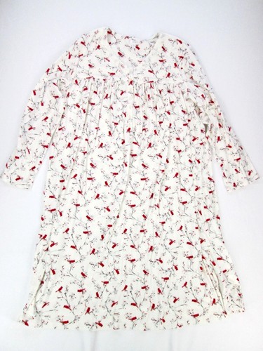 Secret Treasures Woman Size 4X Red Cardinal Bird Nightgown Velour Soft ...