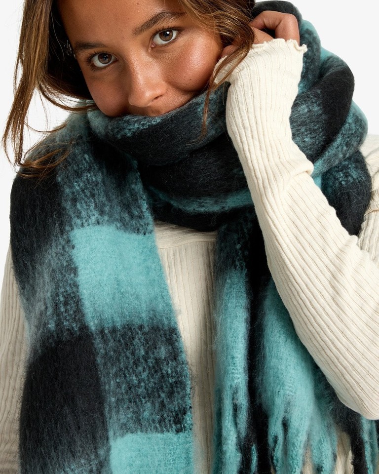 BILLABONG - Womens On The Frindges Scarf - Misty Blue | eBay UK