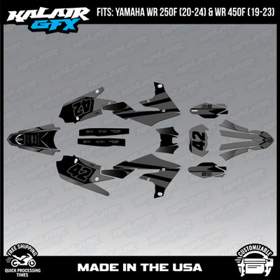 Graphics Kit for Yamaha WR250F 2020-2024 and WR450F 2019-23 Team ...