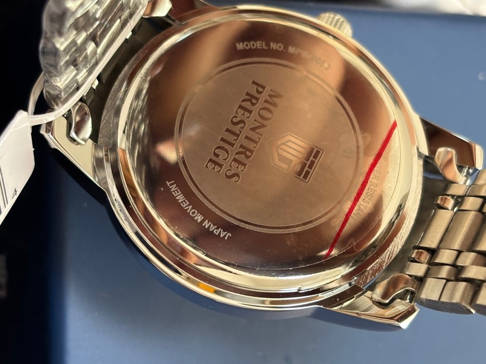 Invicta X Montres Prestige Men Silver-tone MPW-0063 Roman Numbers New w ...