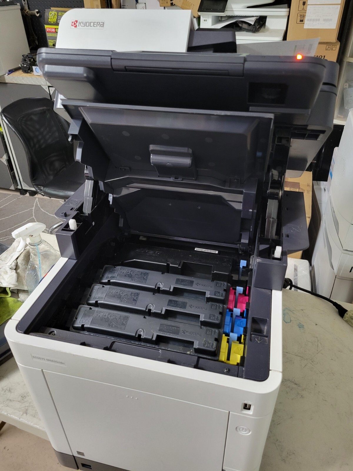 Kyocera ECOSYS M6635cidn Color Printer Copier Scan Network 37PPM low ...