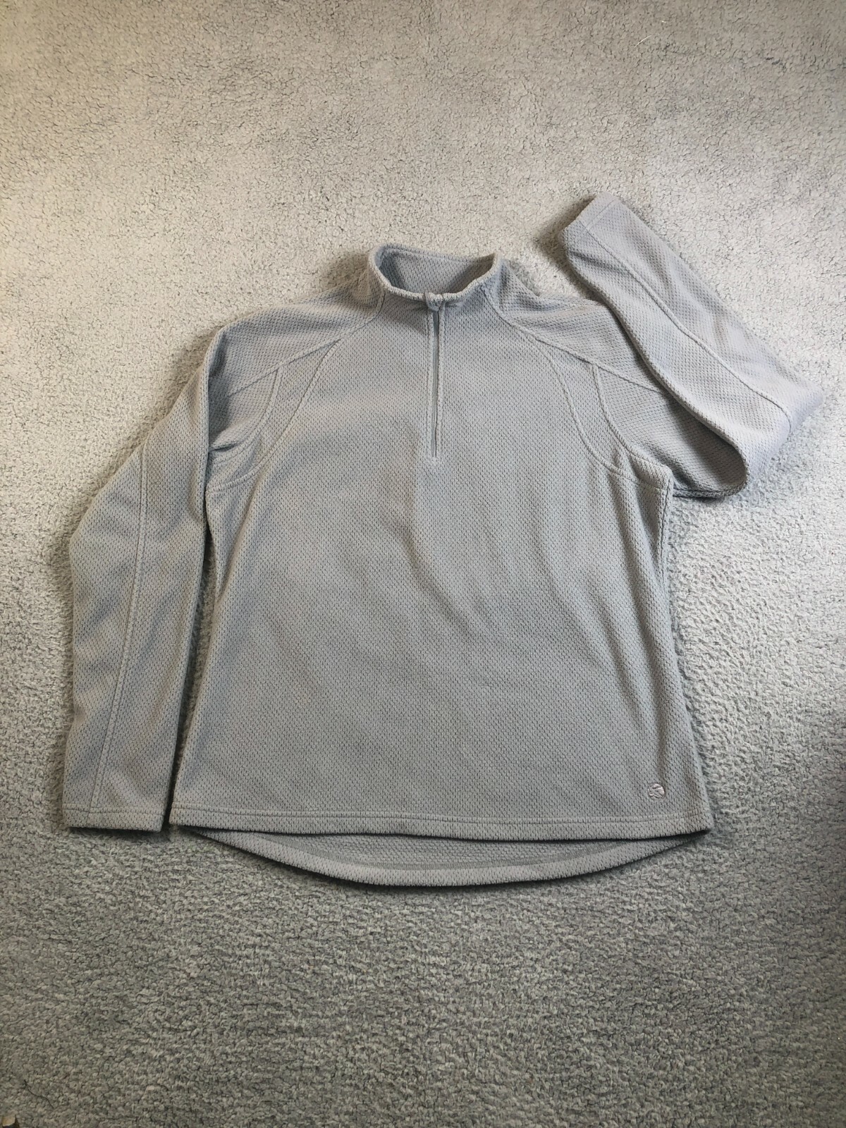 Gander Mountain Guide Series Fleece Sweater Womens Size XL Gray 1/4 Zip ...