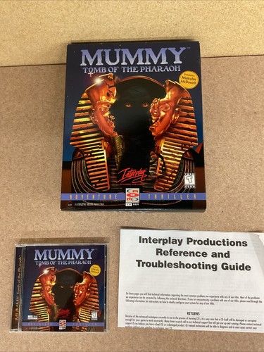 Mummy Tomb Of The Pharaoh PC CD-ROM 1997 Windows Big Box Computer Game ...