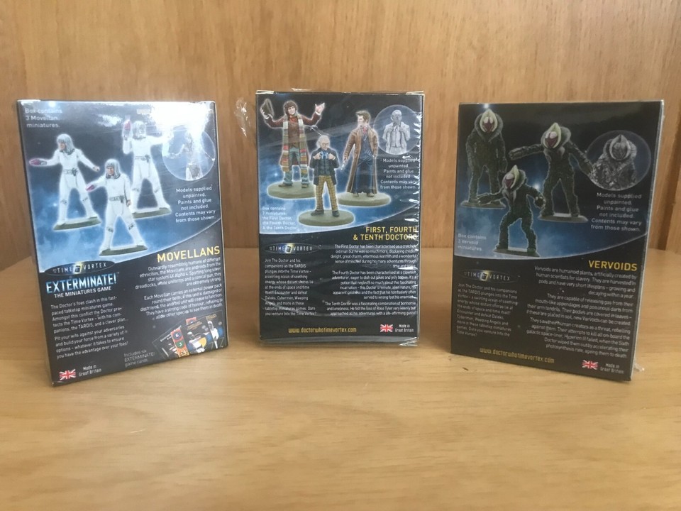 Dr Who Warlord 5 box bundle: The Master Dominators Movellans Vervoids ...