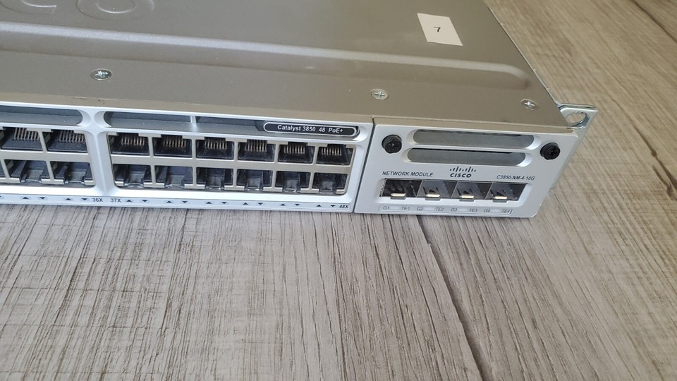 Cisco WS-C3850-48F-L - 48 Ports PoE - Fully Managed Ethernet Switch | eBay