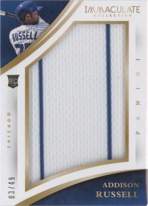 2015 Panini Immaculate Collection - Immaculate Jumbo Addison Russell ...