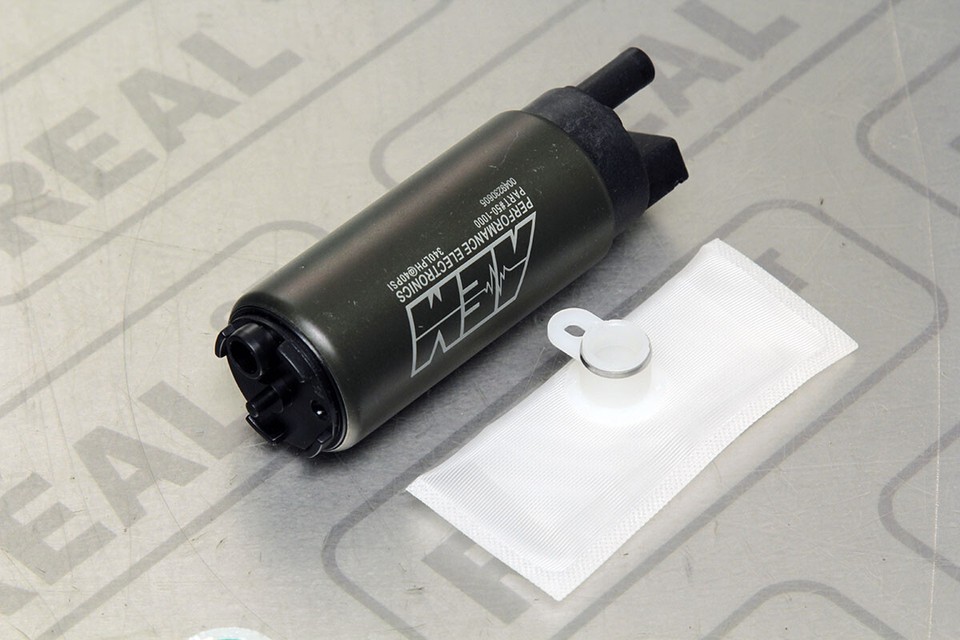 AEM 340LPH High Flow InTank Fuel Pump Kit 92-00 Civic B16A D15B D15Z1 ...