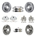 Front Rear Brake Caliper Rotor PADSMATERIAL Pad Kit (10Pc) For ...