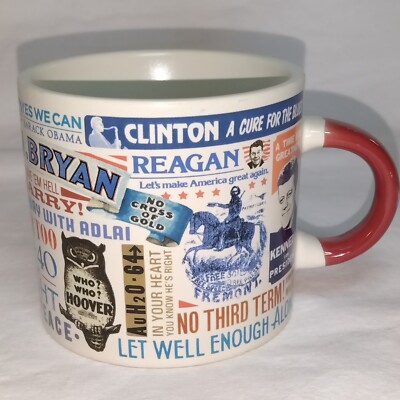 Presidential Slogan Coffee Mug /Tea Cup, USA PresidentCampaign Slogans ...